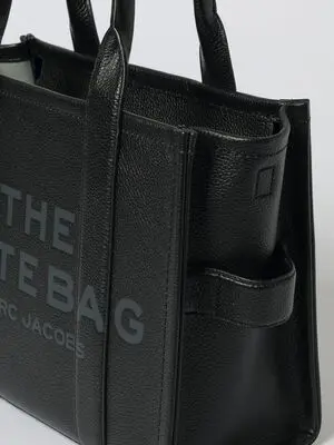 Marc Jacobs The Tote Bag In Grained Leather - Black