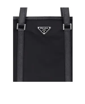 Prada Re-nylon And Saffiano Leather Tote Bag