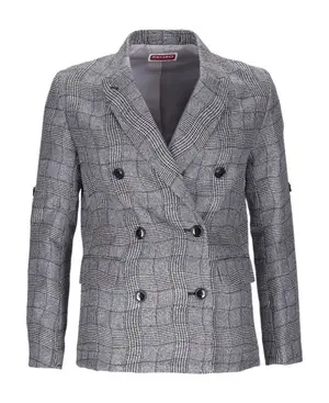 Kenzo Wavy Check' Oversized Blazer
