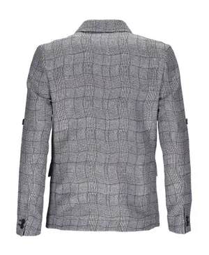Kenzo Wavy Check' Oversized Blazer