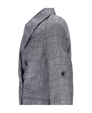 Kenzo Wavy Check' Oversized Blazer