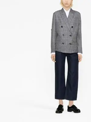 Kenzo Wavy Check' Oversized Blazer