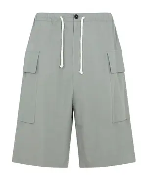 JIL SANDER Cargo Cotton Shorts - Gray