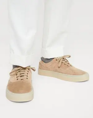 Brunello Cucinelli Panelled Leather Sneakers