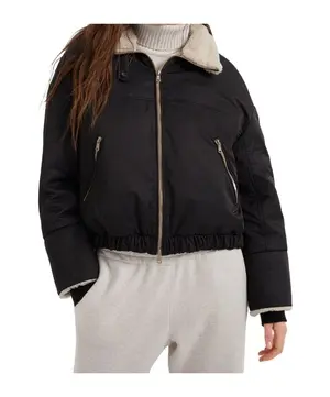 Brunello Cucinelli Zipped Padded Bomber Jacket