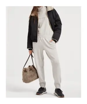 Brunello Cucinelli Zipped Padded Bomber Jacket