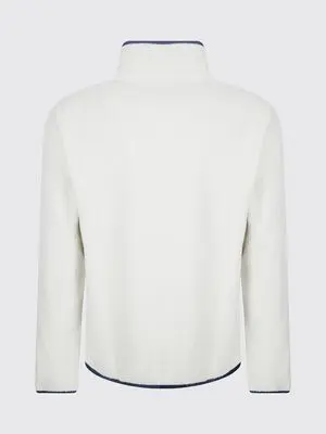 Patagonia Ms Retro Fleece Jacket With High Collar And Embroidered Logo - White 1