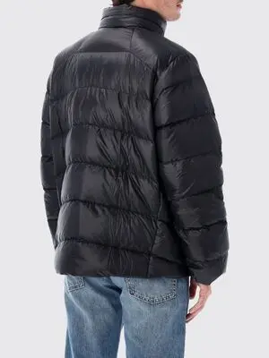 Patagonia Fitz Roy Quilted Nylon Puffer Jacket With High Collar - Black
