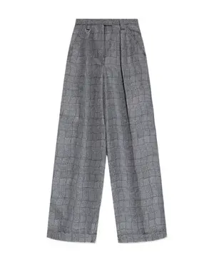 Kenzo Wavy Check' Suit Trousers - Gray
