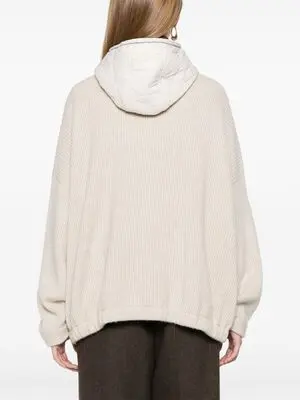 Brunello Cucinelli Hooded Knitted Jacket
