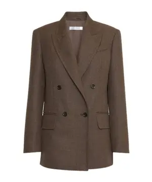 Max Mara Pulvino Double-breasted Blazer - Mud