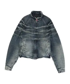 DIESEL® Faded-effect Raglan-sleeve Denim Jacket - Blue