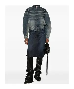 DIESEL® Faded-effect Raglan-sleeve Denim Jacket
