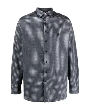 Etro All-over Patterned Long-sleeved Shirt - Gray