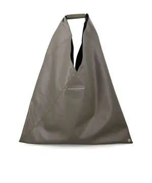 MAISON MARGIELA Japanese Logo Detailed Tote Bag - Gray