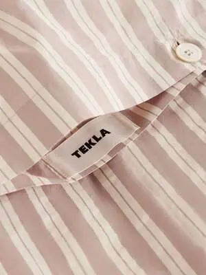 TEKLA Striped Organic Cotton-percale King Duvet Cover