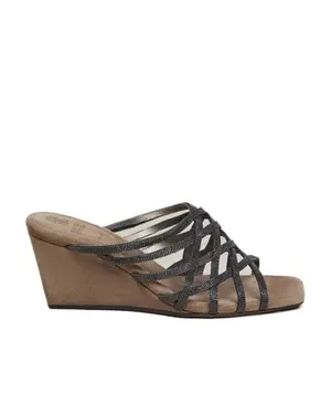 Brunello Cucinelli Monili-embellished Suede Sandals