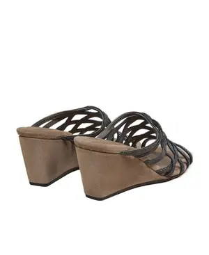 Brunello Cucinelli Monili-embellished Suede Sandals