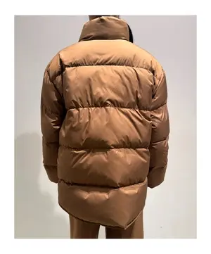 Max Mara High-necked Long-sleeved Cotton Coat