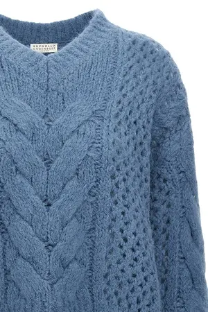 Brunello Cucinelli V-neck Knitted Sweater