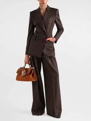 Dolce & Gabbana Pinstripe Wool Trousers