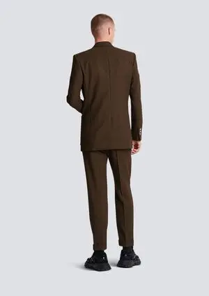 Balmain Twill Jacket With Monogram Buttons