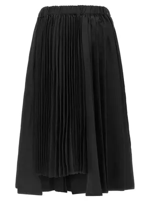 Comme Des Garçons Pleated Midi Skirt