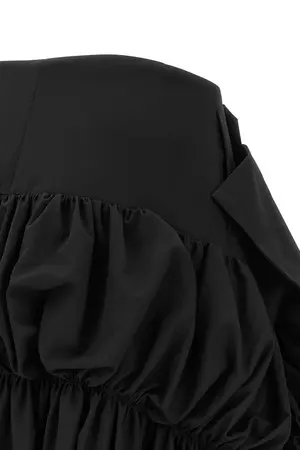 Comme Des Garçons Pleated Midi Skirt