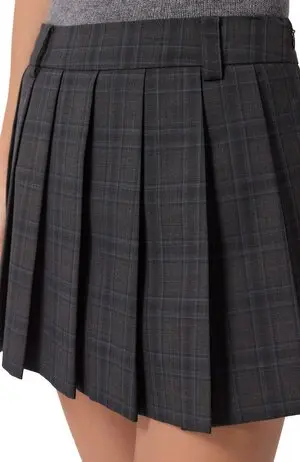 DUNST Pleated Midi Skirt