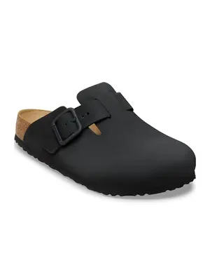 BIRKENSTOCK Boston Nubuck Leather Mules