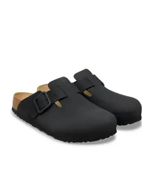 BIRKENSTOCK Boston Nubuck Leather Mules