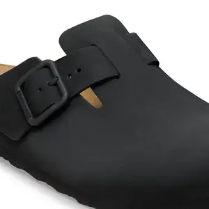 BIRKENSTOCK Boston Nubuck Leather Mules