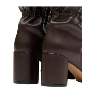 MAISON MARGIELA Anatomic Square Toe Knee-high Boots