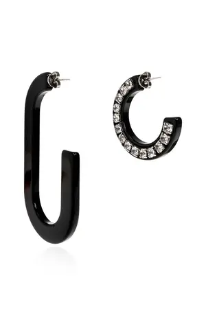 Isabel Marant Étoile Crystal-embellished Mismatched Earrings