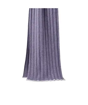 Brunello Cucinelli Rib-knit Cashmere Scarf - Purple