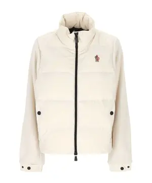 Moncler Polartec Padded Zip-up Cardigan - Beige