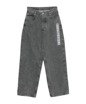 Alexander Wang Crystal-embellished Jeans - Gray