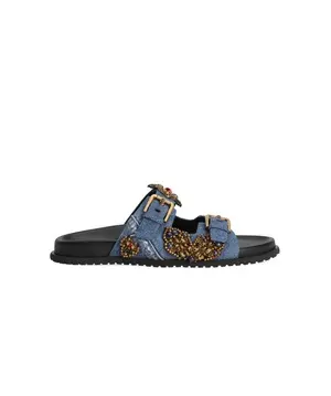 Dolce & Gabbana Beaded-embellished Slide Sandals