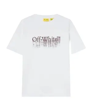 Off-White Big Bookish Stamp Cotton T-shirt - White