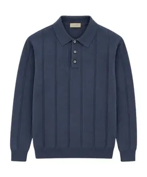 Canali Long-sleeved Sweater - Blue