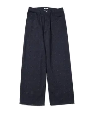 Auralee Wide-leg Casual Trousers - Deep Blue