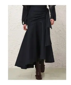 Zimmermann Draped Denim Maxi Skirt