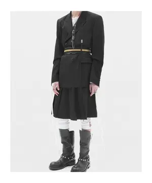 ANN DEMEULEMEESTER Pleated Wide-leg Bermuda Shorts