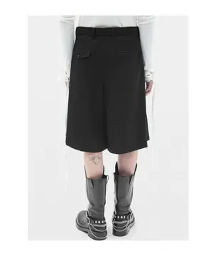 ANN DEMEULEMEESTER Pleated Wide-leg Bermuda Shorts