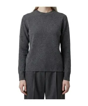 Max Mara Lume Crewneck Knitted Jumper - Dark Gray