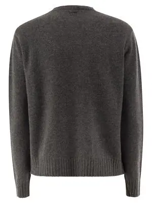 Max Mara Lume Crewneck Knitted Jumper - Dark Gray