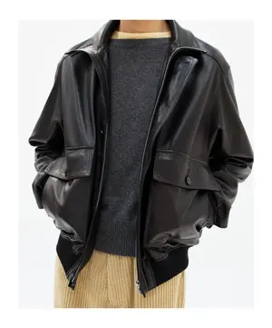 Auralee Textured Leather Blouson