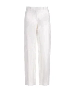 Fabiana Filippi Striped Belt Tripping Casual Pants