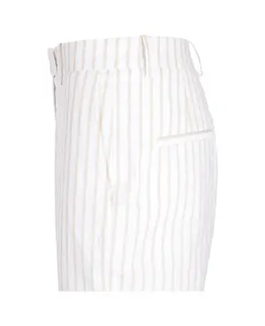 Fabiana Filippi Striped Belt Tripping Casual Pants