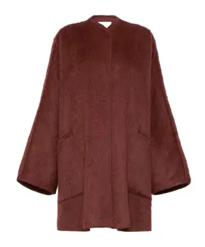 Max Mara Geranio Oversized Coat - Rust